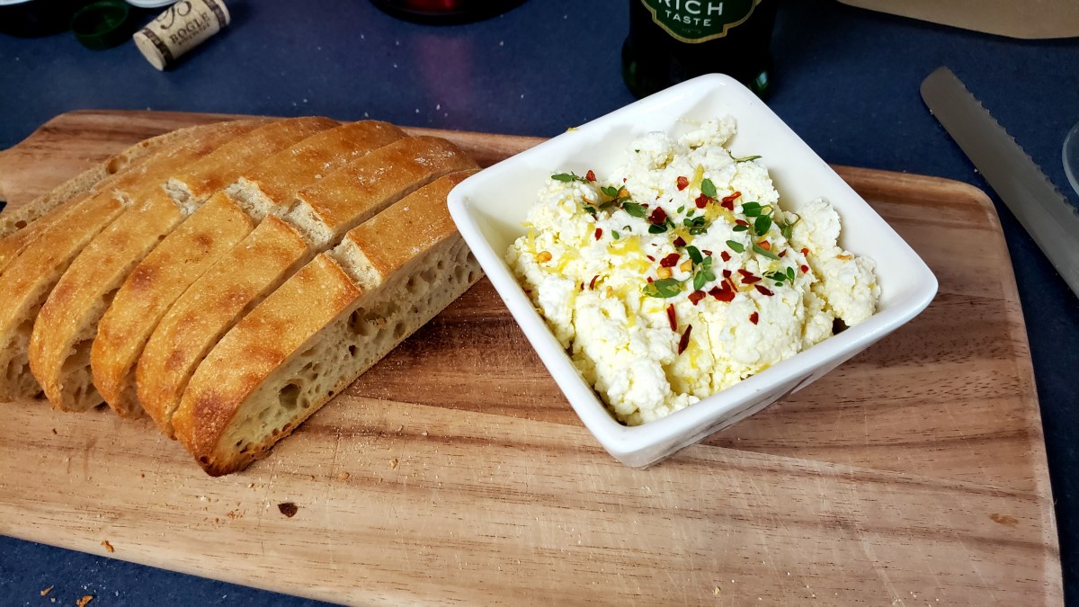 Ricotta Spread with Home Made Ricotta