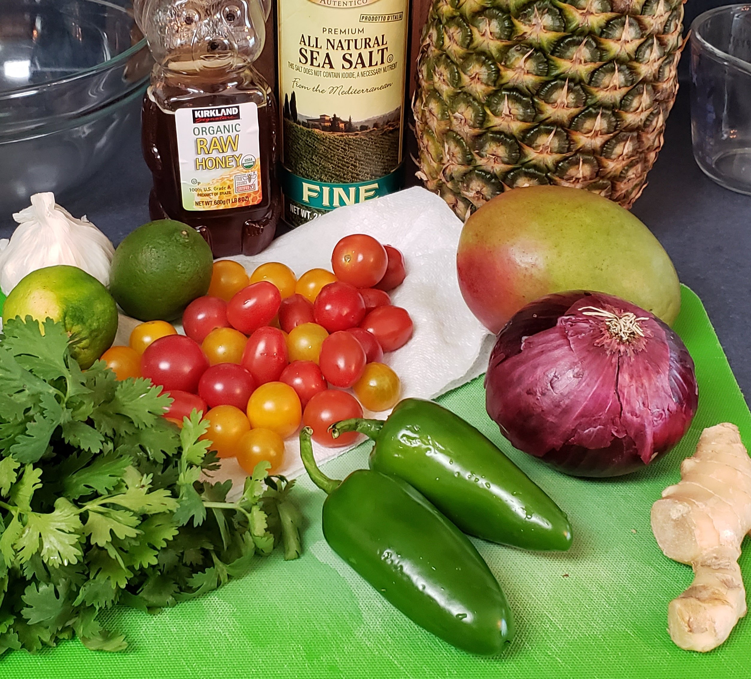 Tropical Salsa w/SS Ricotta Spread and Baguette